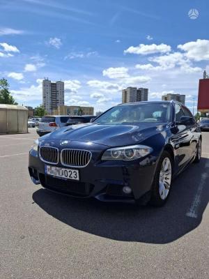 Blue BMW 520 2013 in Vilnius, with an engine capacity of 2.00 L and mileage of 317 thousand km for 10999 €, photo  on AUTOMOTO.COM.LV