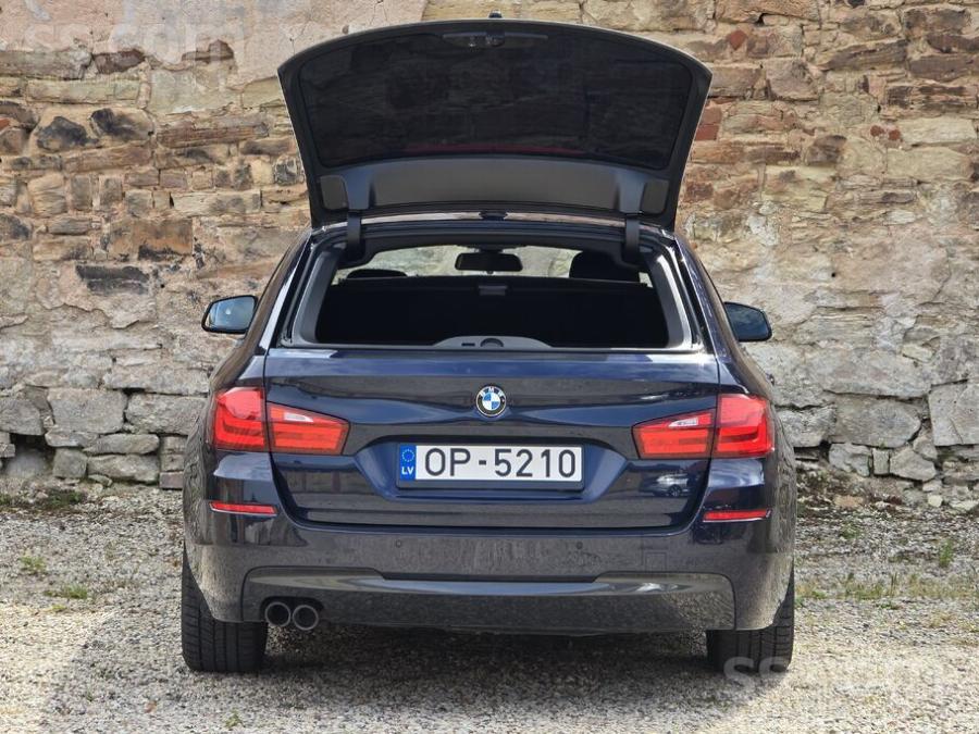 Blue BMW 520 2013 in Cesis, with an engine capacity of 2.00 L and mileage of 251 thousand km for 9500 €, photo 9 on AUTOMOTO.COM.LV