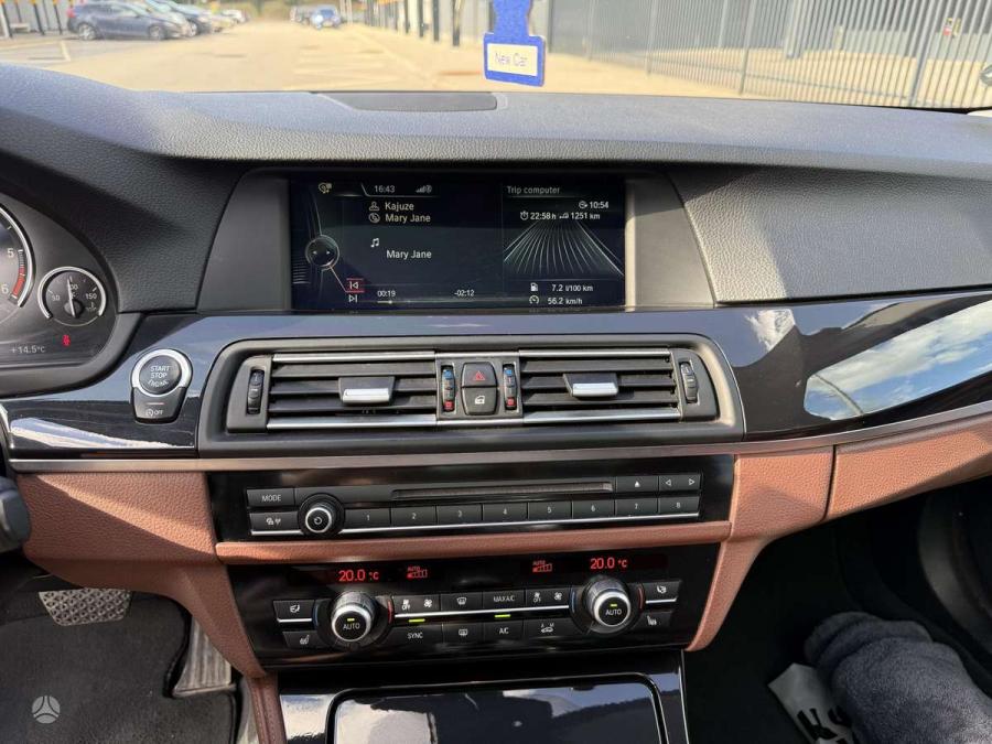 Blue BMW 520 2013 in Jonava, with an engine capacity of 2.00 L and mileage of 269 thousand km for 9600 €, photo 21 on AUTOMOTO.COM.LV