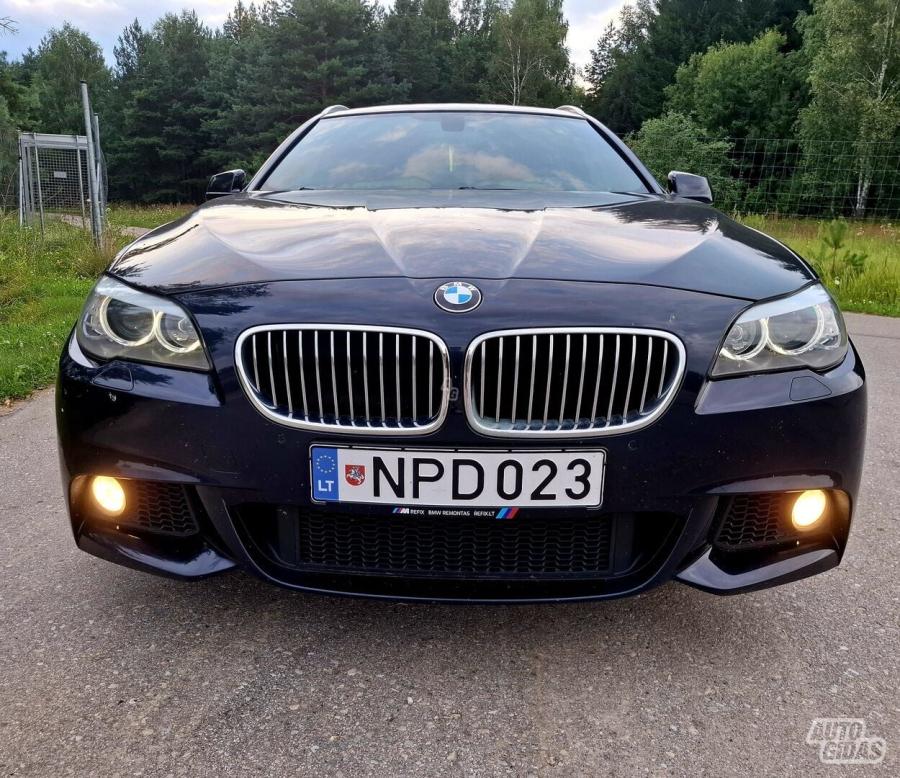 Blue BMW 520 2013 in Vilnius, with an engine capacity of 2.00 L and mileage of 317 thousand km for 8350 €, photo 5 on AUTOMOTO.COM.LV