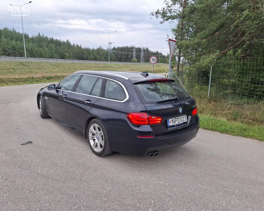 Blue BMW 520 2013 in Vilnius, with an engine capacity of 2.00 L and mileage of 317 thousand km for 8350 €, photo 6 on AUTOMOTO.COM.LV