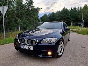Blue BMW 520 2013 in Vilnius, with an engine capacity of 2.00 L and mileage of 317 thousand km for 8350 €, photo 7 on AUTOMOTO.COM.LV