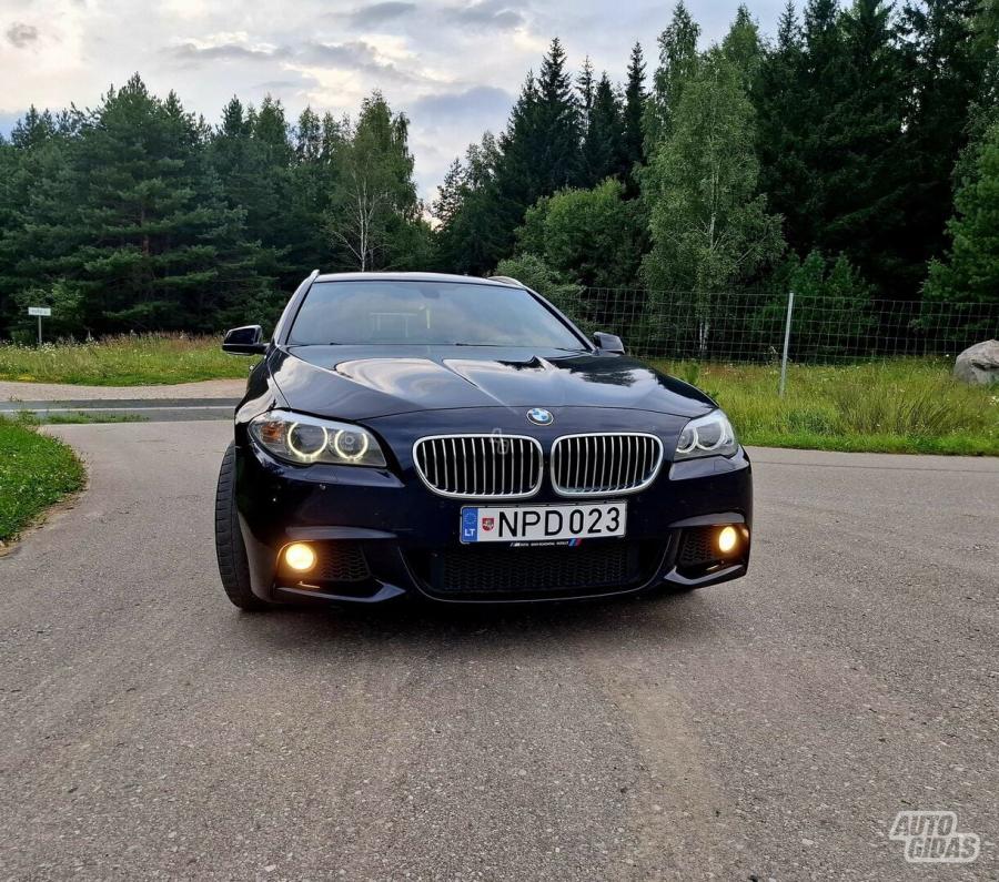Blue BMW 520 2013 in Vilnius, with an engine capacity of 2.00 L and mileage of 317 thousand km for 8350 €, photo 8 on AUTOMOTO.COM.LV