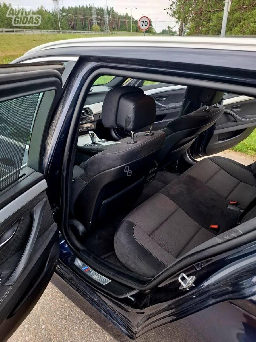 Blue BMW 520 2013 in Vilnius, with an engine capacity of 2.00 L and mileage of 317 thousand km for 8350 €, photo 17 on AUTOMOTO.COM.LV