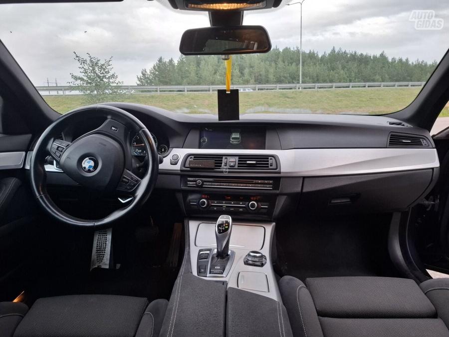 Blue BMW 520 2013 in Vilnius, with an engine capacity of 2.00 L and mileage of 317 thousand km for 8350 €, photo 18 on AUTOMOTO.COM.LV