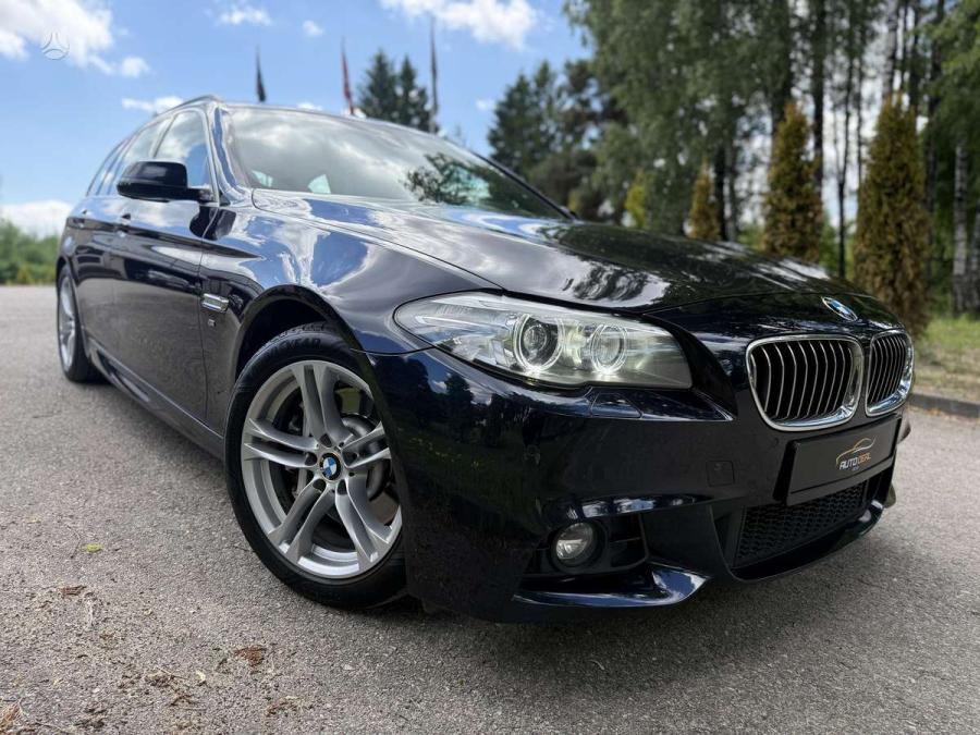 Blue BMW 520 2014 in Kazlu Ruda, with an engine capacity of 2.00 L and mileage of 296 thousand km for 11000 €, photo 6 on AUTOMOTO.COM.LV