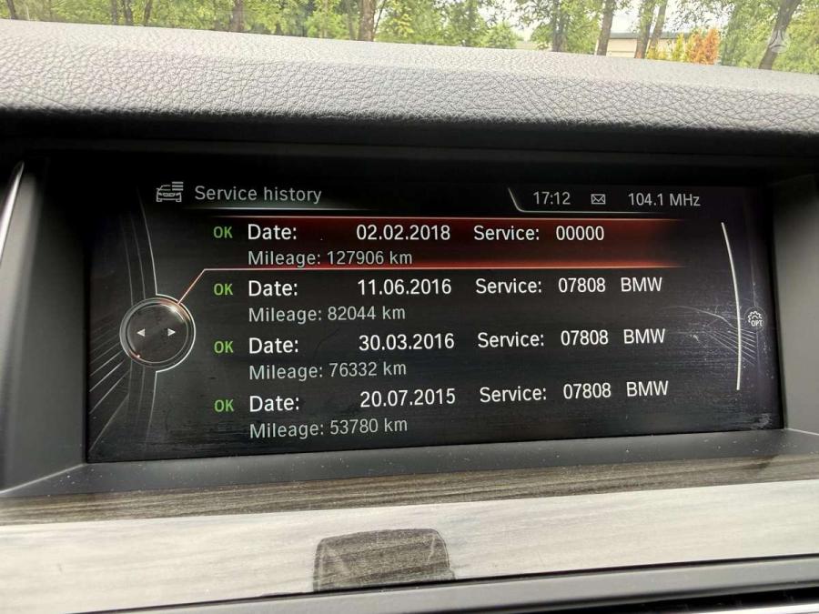 Blue BMW 520 2014 in Kazlu Ruda, with an engine capacity of 2.00 L and mileage of 296 thousand km for 11000 €, photo 27 on AUTOMOTO.COM.LV
