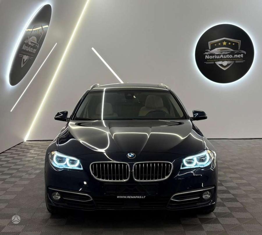 Blue BMW 520 2014 in Marijampole, with an engine capacity of 2.00 L and mileage of 223 thousand km for 11950 €, photo 17 on AUTOMOTO.COM.LV