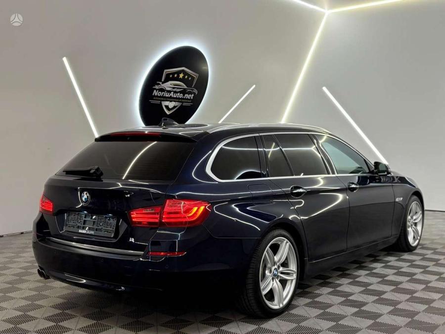 Blue BMW 520 2014 in Marijampole, with an engine capacity of 2.00 L and mileage of 223 thousand km for 11950 €, photo 36 on AUTOMOTO.COM.LV