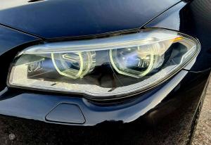 Blue BMW 520 2015 in Utena, with an engine capacity of 2.00 L and mileage of 313 thousand km for 13600 €, photo 14 on AUTOMOTO.COM.LV