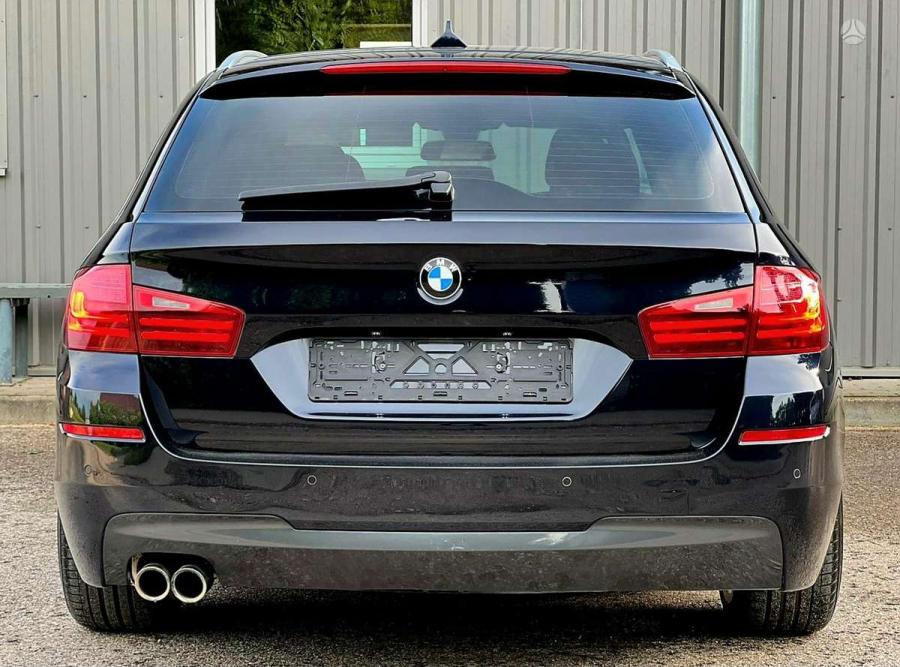 Blue BMW 520 2015 in Utena, with an engine capacity of 2.00 L and mileage of 313 thousand km for 13600 €, photo 26 on AUTOMOTO.COM.LV