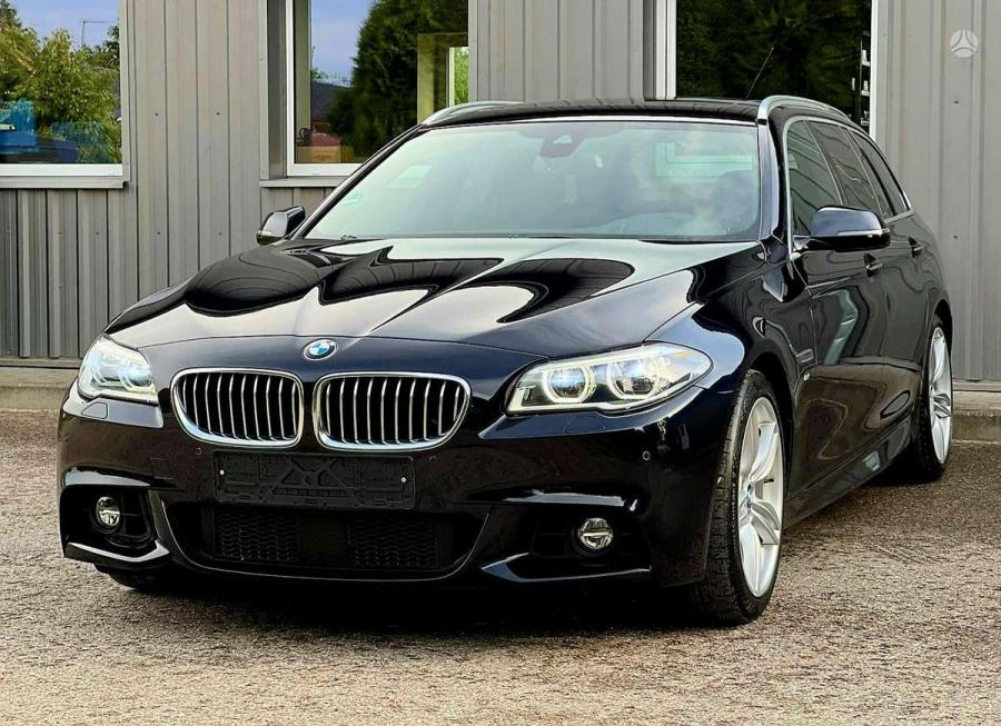 Blue BMW 520 2015 in Utena, with an engine capacity of 2.00 L and mileage of 313 thousand km for 13600 €, photo 55 on AUTOMOTO.COM.LV