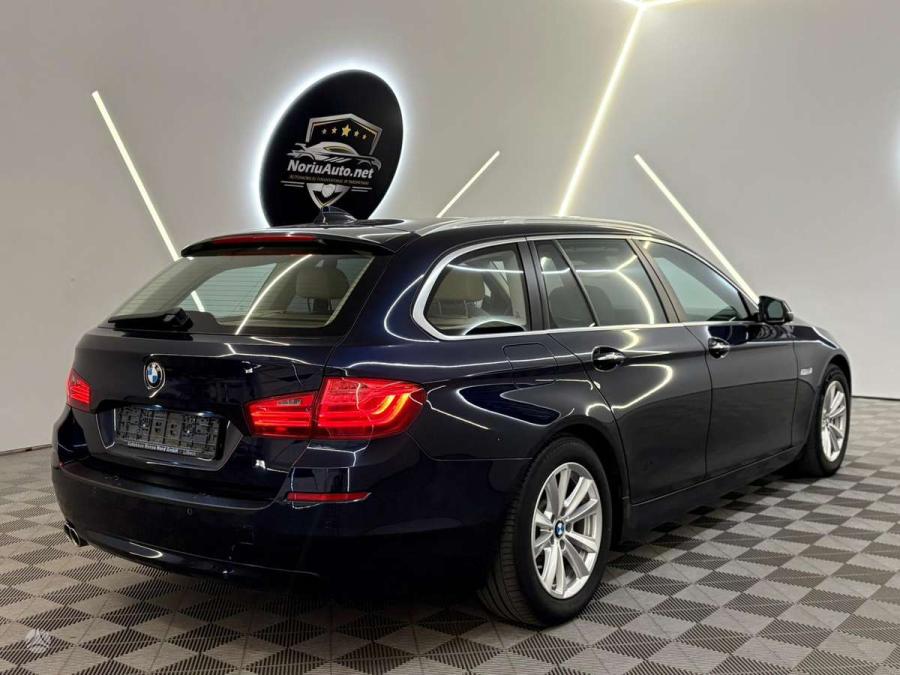 Blue BMW 520 2015 in Marijampole, with an engine capacity of 2.00 L and mileage of 225 thousand km for 9650 €, photo 12 on AUTOMOTO.COM.LV