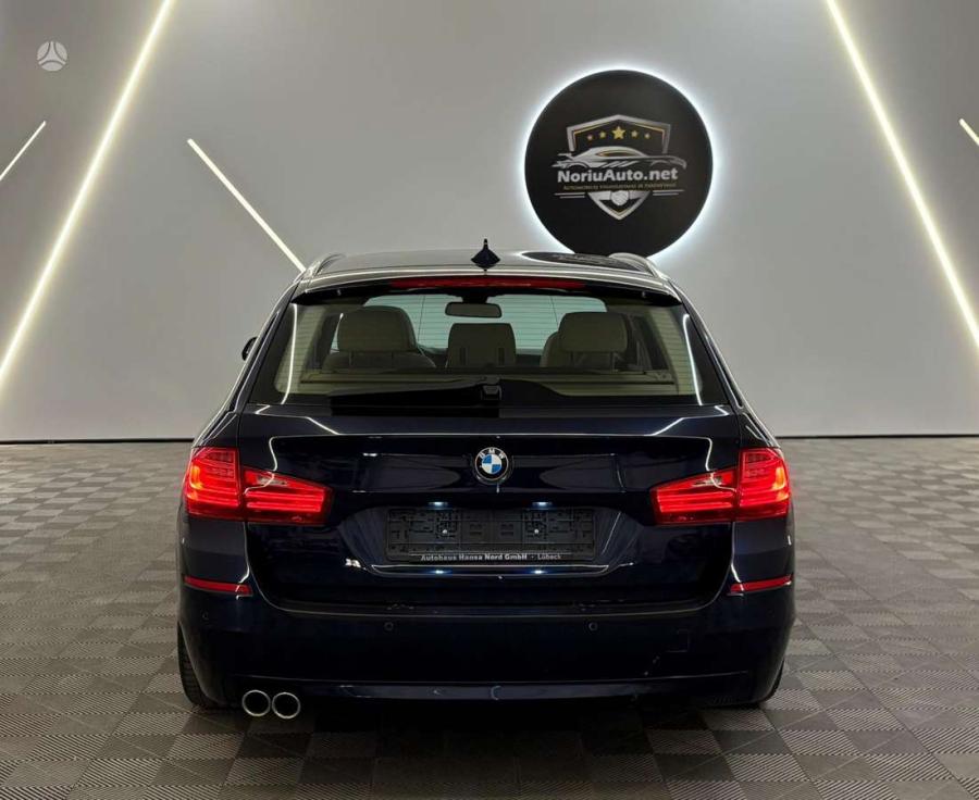 Blue BMW 520 2015 in Marijampole, with an engine capacity of 2.00 L and mileage of 225 thousand km for 9650 €, photo 15 on AUTOMOTO.COM.LV