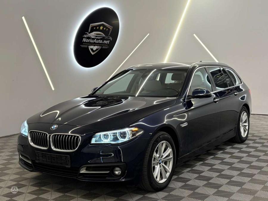 Blue BMW 520 2015 in Marijampole, with an engine capacity of 2.00 L and mileage of 225 thousand km for 9650 €, photo 16 on AUTOMOTO.COM.LV