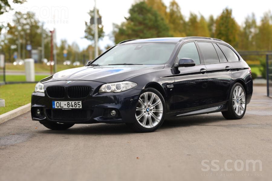 Blue BMW 520 2015 in Jelgava, with an engine capacity of 2.00 L and mileage of 354 thousand km for 11350 €, photo 1 on AUTOMOTO.COM.LV
