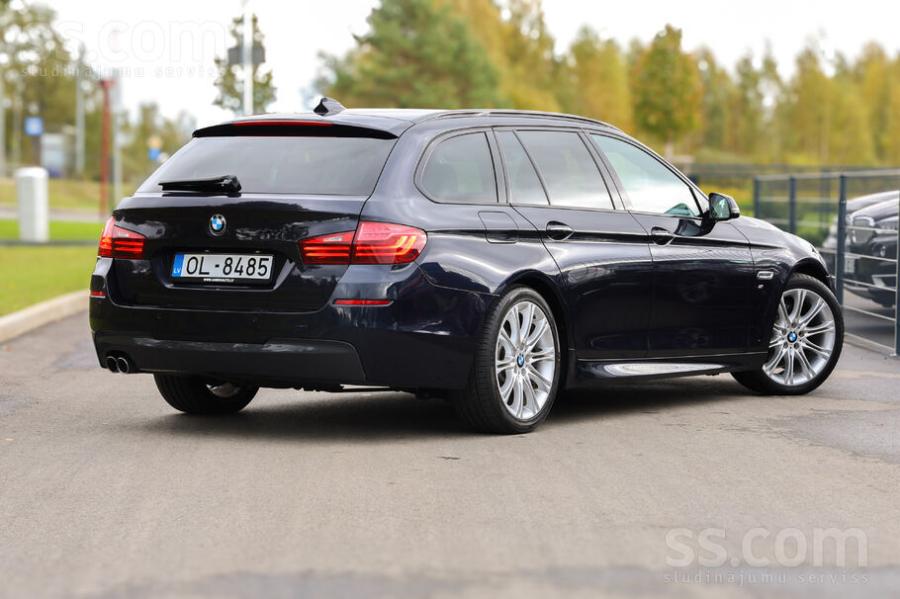 Blue BMW 520 2015 in Jelgava, with an engine capacity of 2.00 L and mileage of 354 thousand km for 11350 €, photo 5 on AUTOMOTO.COM.LV