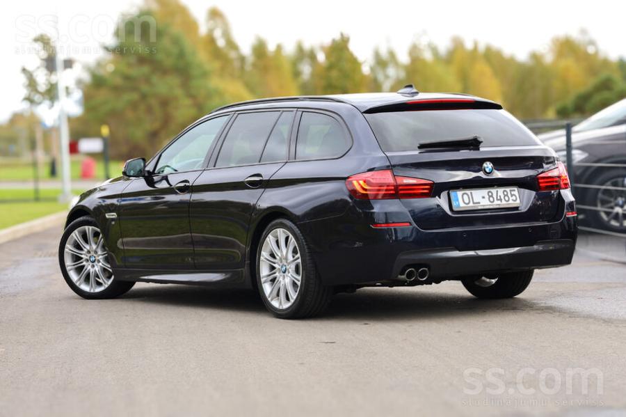 Blue BMW 520 2015 in Jelgava, with an engine capacity of 2.00 L and mileage of 354 thousand km for 11350 €, photo 7 on AUTOMOTO.COM.LV