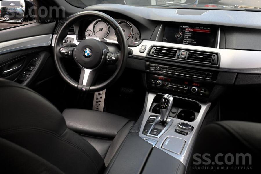 Blue BMW 520 2015 in Jelgava, with an engine capacity of 2.00 L and mileage of 354 thousand km for 11350 €, photo 13 on AUTOMOTO.COM.LV