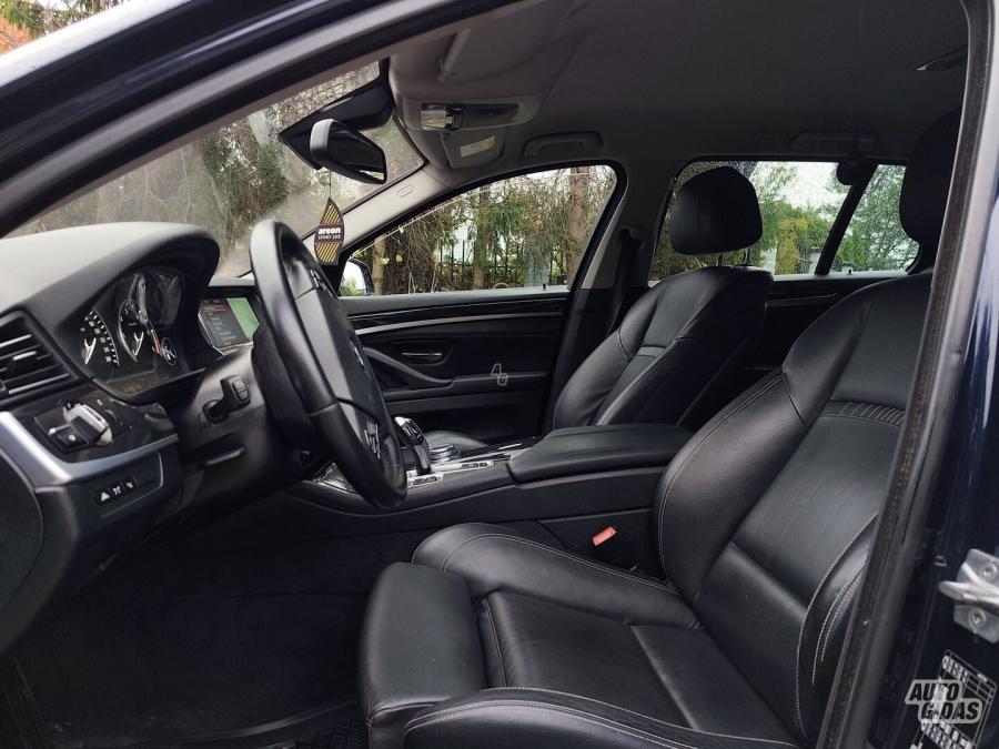 Blue BMW 520 2015 in Anyksciai, with an engine capacity of 2.00 L and mileage of 330 thousand km for 7500 €, photo 9 on AUTOMOTO.COM.LV