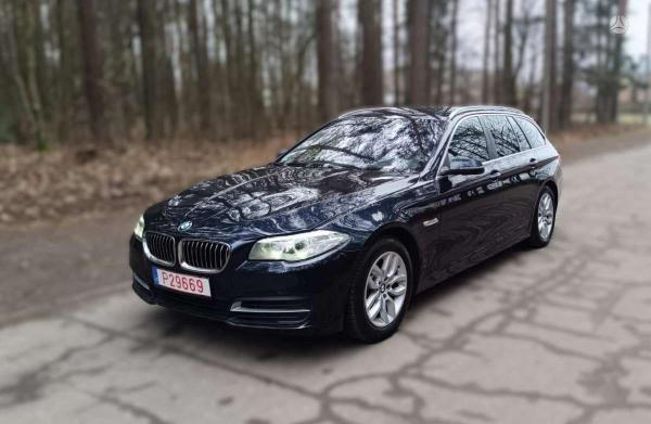 Blue BMW 520 2016 in Alytus, with an engine capacity of 2.00 L and mileage of 203 thousand km for 8350 €, photo 1 on AUTOMOTO.COM.LV