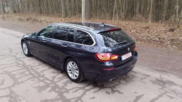 Blue BMW 520 2016 in Alytus, with an engine capacity of 2.00 L and mileage of 203 thousand km for 8350 €, photo 6 on AUTOMOTO.COM.LV