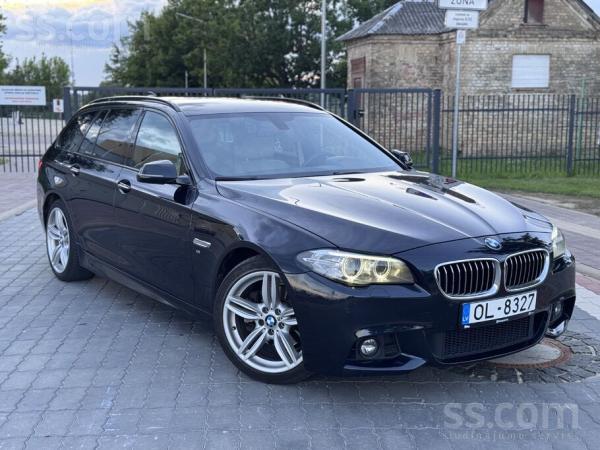 Blue BMW 520 2016 in Jelgava, with an engine capacity of 2.00 L and mileage of 253 thousand km for 11400 €, photo 1 on AUTOMOTO.COM.LV
