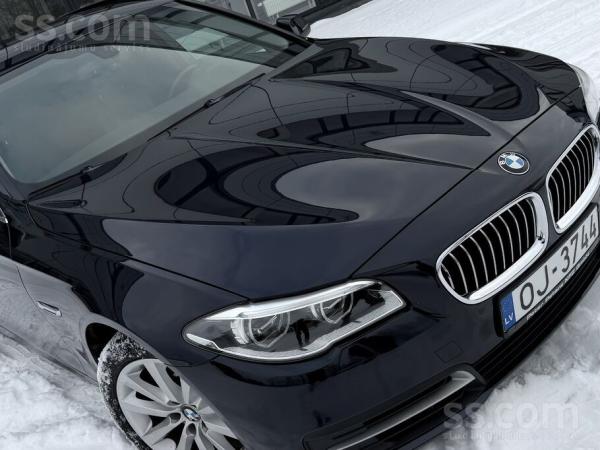 Blue BMW 520 2016 in Tukums, with an engine capacity of 2.00 L and mileage of 215 thousand km for 13890 €, photo 2 on AUTOMOTO.COM.LV