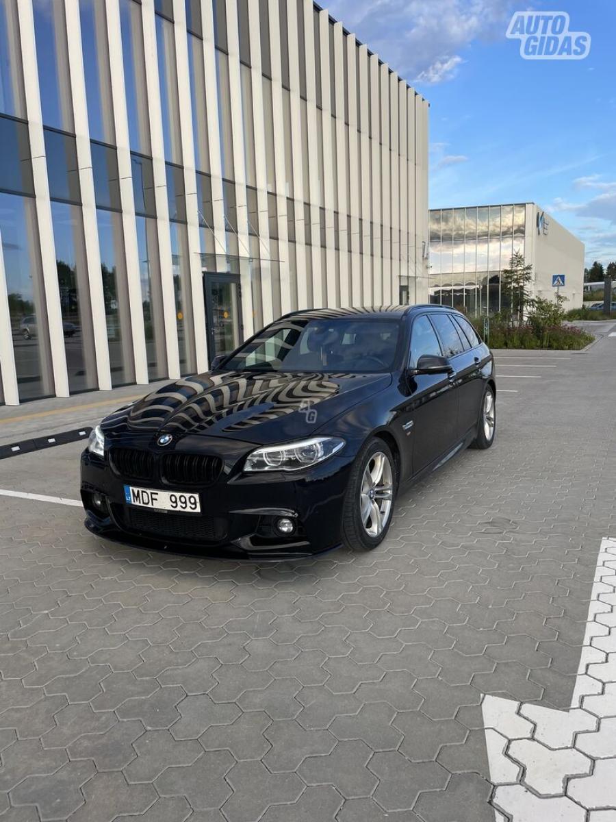 Blue BMW 520 2016 in Vilnius, with an engine capacity of 2.00 L and mileage of 322 thousand km for 10500 €, photo 3 on AUTOMOTO.COM.LV