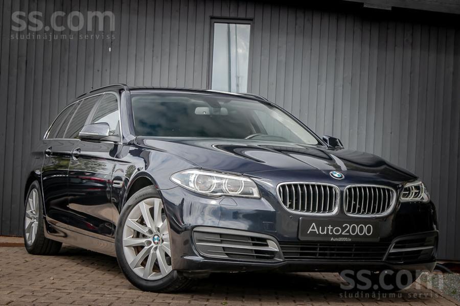 Blue BMW 520 2016 in Tukums, with an engine capacity of 2.00 L and mileage of 219 thousand km for 13700 €, photo 1 on AUTOMOTO.COM.LV