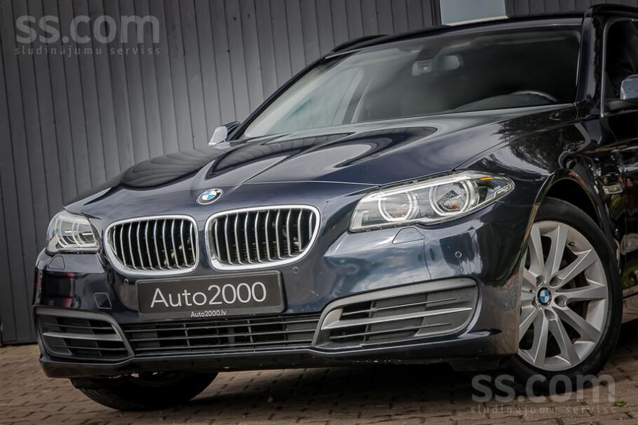 Blue BMW 520 2016 in Tukums, with an engine capacity of 2.00 L and mileage of 219 thousand km for 13700 €, photo 6 on AUTOMOTO.COM.LV