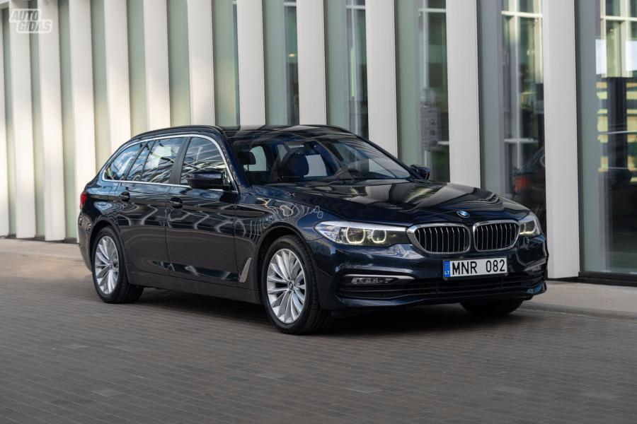 Blue BMW 520 2017 in Vilnius, with an engine capacity of 2.00 L and mileage of 250 thousand km for 17950 €, photo 3 on AUTOMOTO.COM.LV