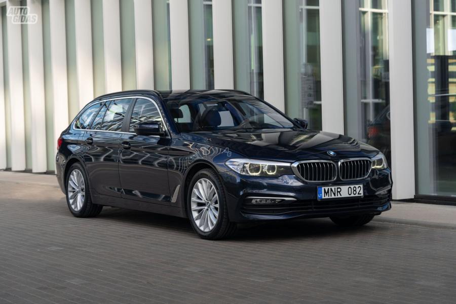 Blue BMW 520 2017 in Vilnius, with an engine capacity of 2.00 L and mileage of 250 thousand km for 17950 €, photo 3 on AUTOMOTO.COM.LV