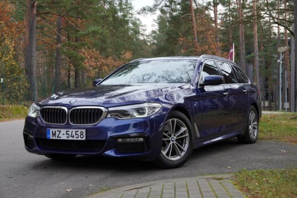 Blue BMW 520 2017 in Riga, with an engine capacity of 2.00 L and mileage of 250 thousand km for 19900 €, photo 2 on AUTOMOTO.COM.LV