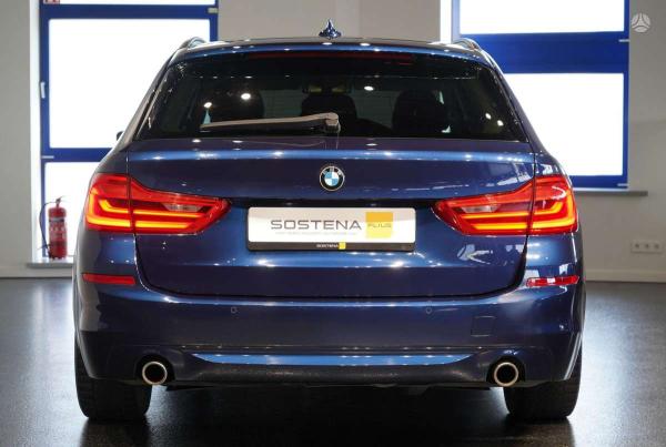 Blue BMW 520 2017 in Vilnius, with an engine capacity of 2.00 L and mileage of 245 thousand km for 17900 €, photo 6 on AUTOMOTO.COM.LV