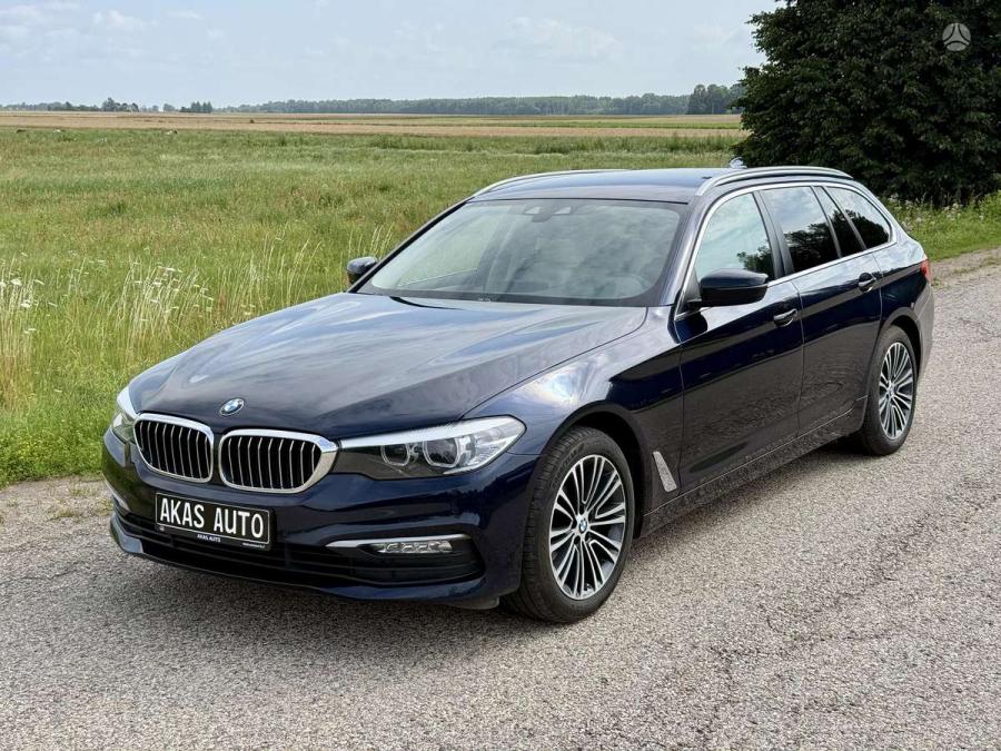 Blue BMW 520 2017 in Vilkaviskis, with an engine capacity of 2.00 L and mileage of 197 thousand km for 15900 €, photo 1 on AUTOMOTO.COM.LV
