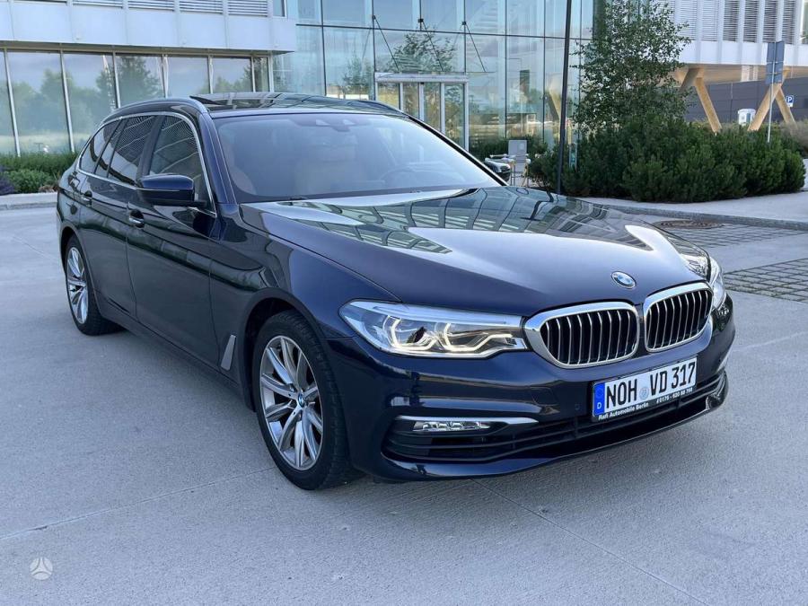 Blue BMW 520 2017 in Vilnius, with an engine capacity of 2.00 L and mileage of 210 thousand km for 17000 €, photo 1 on AUTOMOTO.COM.LV