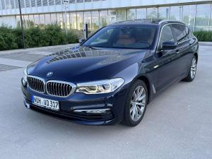 Blue BMW 520 2017 in Vilnius, with an engine capacity of 2.00 L and mileage of 210 thousand km for 17000 €, photo 8 on AUTOMOTO.COM.LV