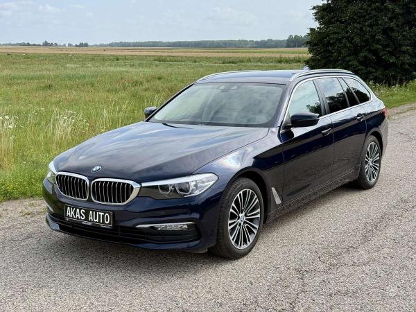 Blue BMW 520 2017 in Vilkaviskis, with an engine capacity of 2.00 L and mileage of 197 thousand km for 15700 €, photo 1 on AUTOMOTO.COM.LV