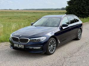 Blue BMW 520 2017 in Vilkaviskis, with an engine capacity of 2.00 L and mileage of 197 thousand km for 15700 €, photo  on AUTOMOTO.COM.LV