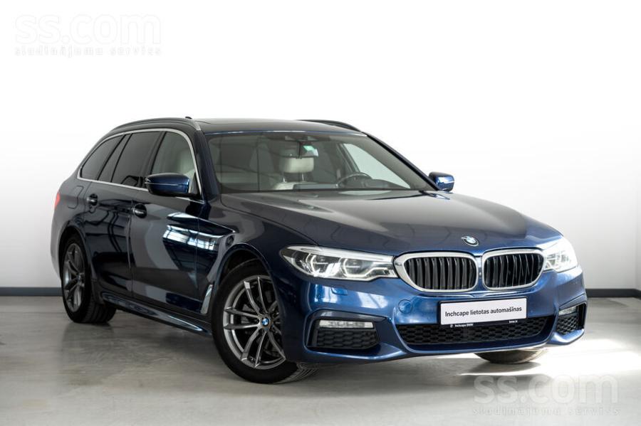 Blue BMW 520 2017 in Riga, with an engine capacity of 2.00 L and mileage of 217 thousand km for 18990 €, photo 3 on AUTOMOTO.COM.LV