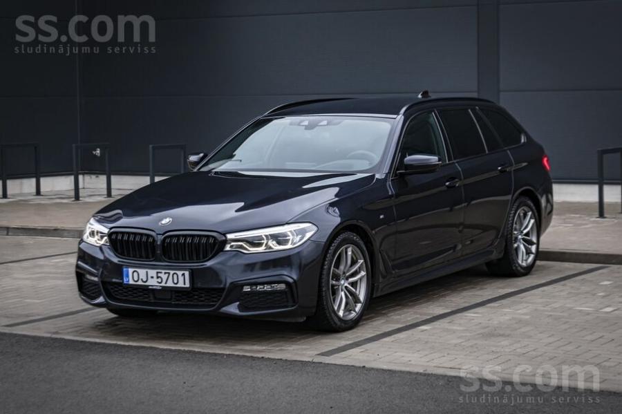Blue BMW 520 2018 in Riga, with an engine capacity of 2.00 L and mileage of 0 thousand km for 16950 €, photo 1 on AUTOMOTO.COM.LV