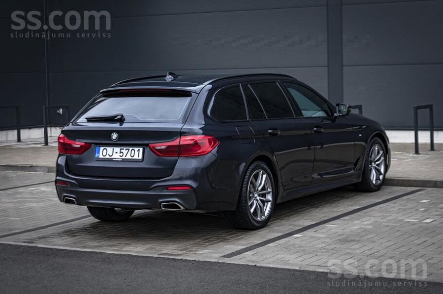 Blue BMW 520 2018 in Riga, with an engine capacity of 2.00 L and mileage of 0 thousand km for 16950 €, photo 4 on AUTOMOTO.COM.LV
