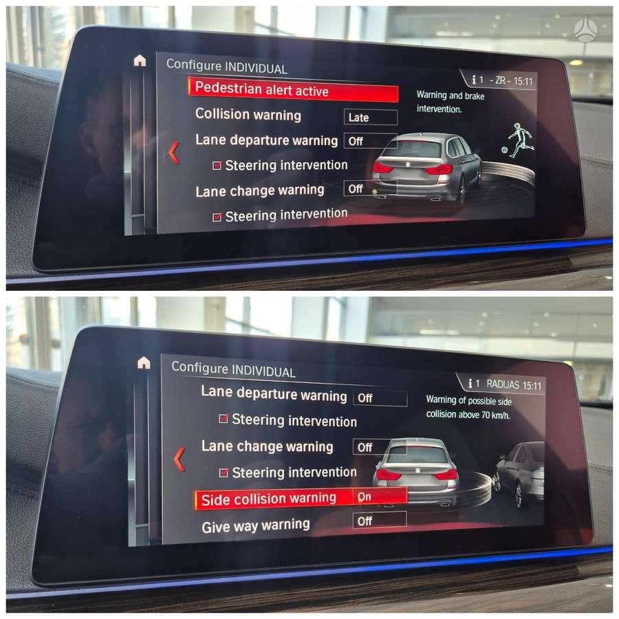Синий БМВ 520 2018 в Мариямполе, объемом двигателя 2.00 л и пробегом 205 тыс. км за 19999 €, фото 26 на AUTOMOTO.COM.LV