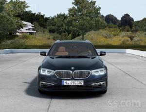 Blue BMW 520 2018 in Riga, with an engine capacity of 2.00 L and mileage of 193 thousand km for 19900 €, photo 3 on AUTOMOTO.COM.LV