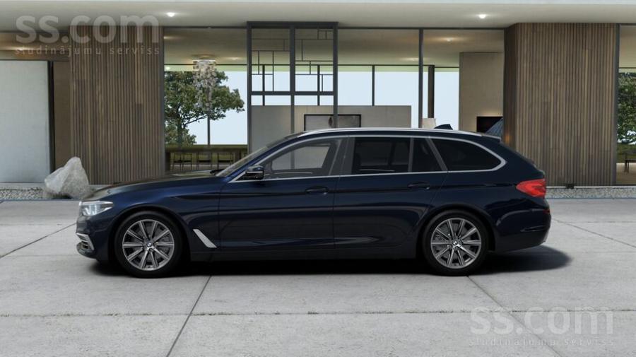 Blue BMW 520 2018 in Riga, with an engine capacity of 2.00 L and mileage of 193 thousand km for 19900 €, photo 5 on AUTOMOTO.COM.LV