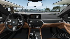 Blue BMW 520 2018 in Riga, with an engine capacity of 2.00 L and mileage of 193 thousand km for 19900 €, photo 8 on AUTOMOTO.COM.LV