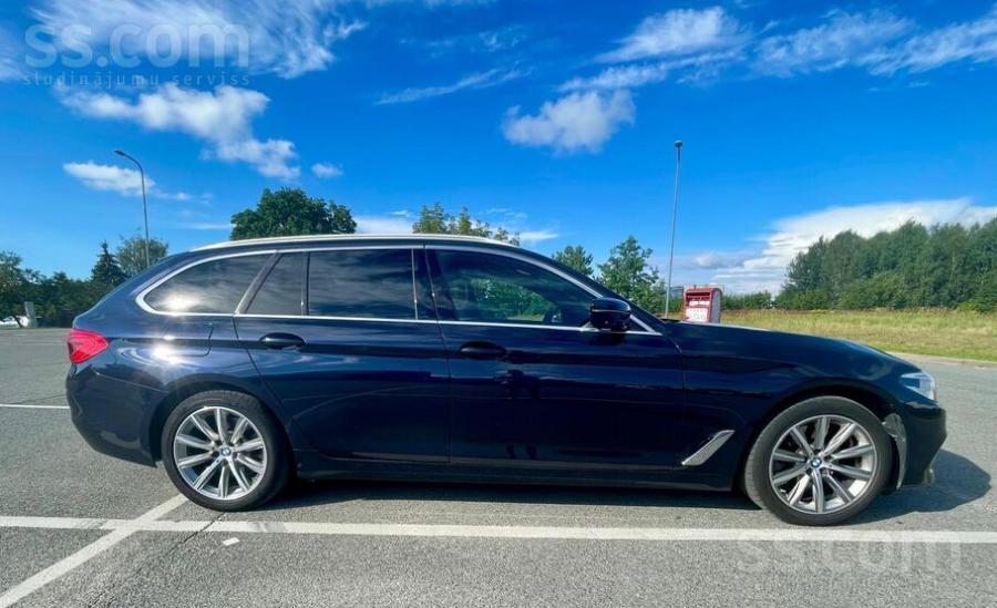 Blue BMW 520 2018 in Riga, with an engine capacity of 2.00 L and mileage of 193 thousand km for 19900 €, photo 32 on AUTOMOTO.COM.LV