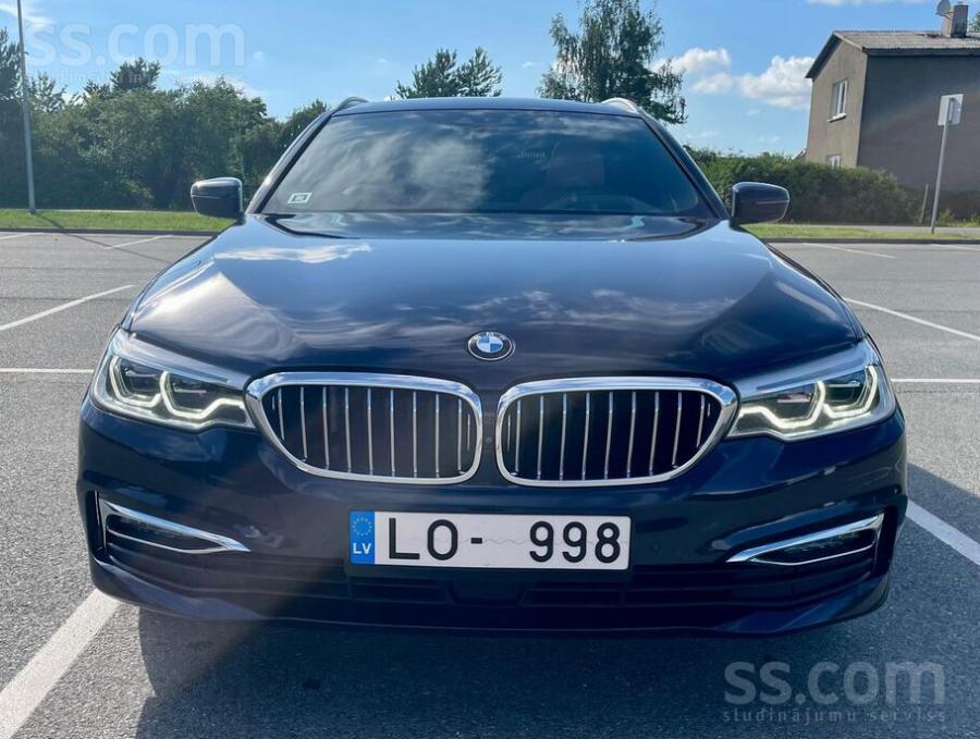 Blue BMW 520 2018 in Riga, with an engine capacity of 2.00 L and mileage of 193 thousand km for 19900 €, photo 33 on AUTOMOTO.COM.LV