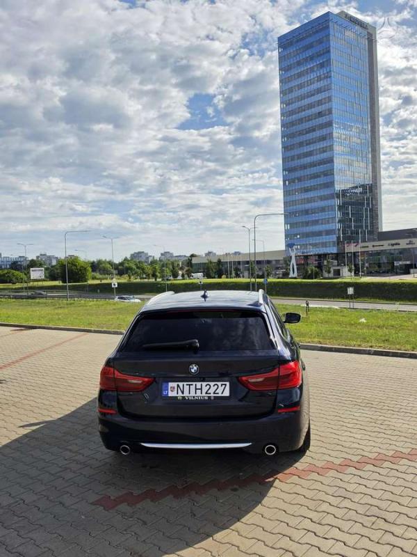 Blue BMW 520 2018 in Vilnius, with an engine capacity of 2.00 L and mileage of 215 thousand km for 17999 €, photo 5 on AUTOMOTO.COM.LV